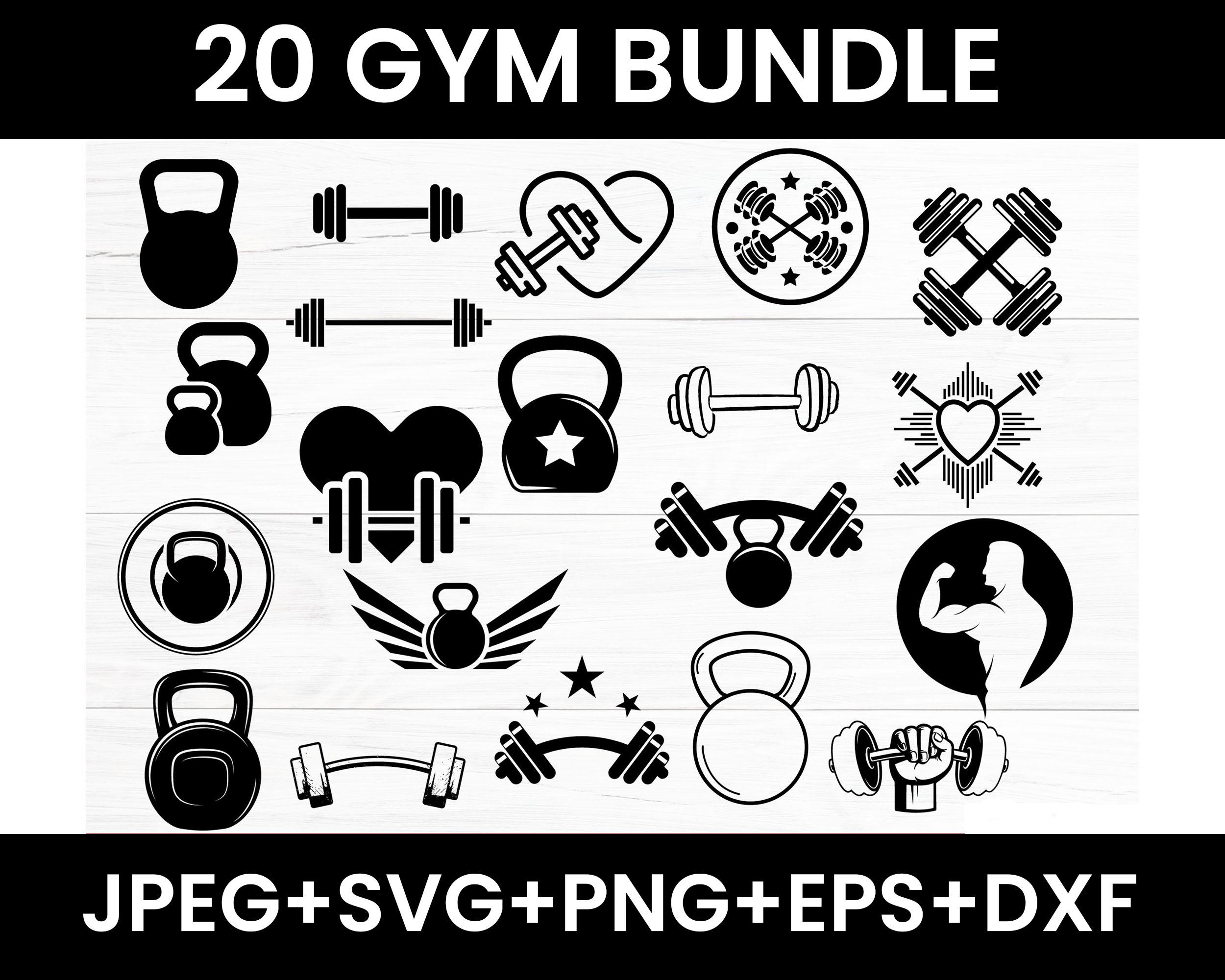 Workout SVG Bundle, Gym SVG Bundle, Fitness SVG, Exercise Svg ...