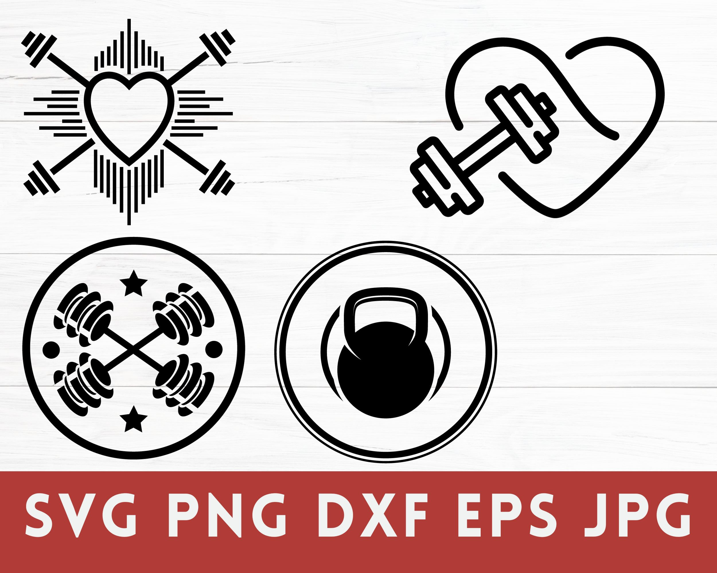 Workout SVG Bundle, Gym SVG Bundle, Fitness SVG, Exercise Svg ...