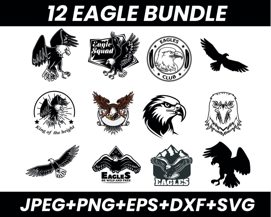 Eagles SVG, 30 Eagles SVG Bundle, Eagles Cutfile, Eagles Cricut, Eagles ...