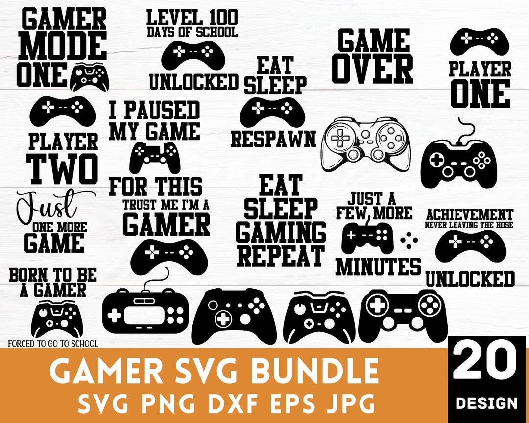 Gamer SVG Bundle, Funny Gamer SVG, Gamer Svg, Gaming Shirts, Retro ...