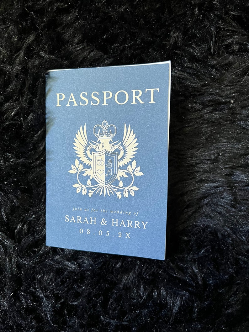 Passport Wedding Invitation - Etsy