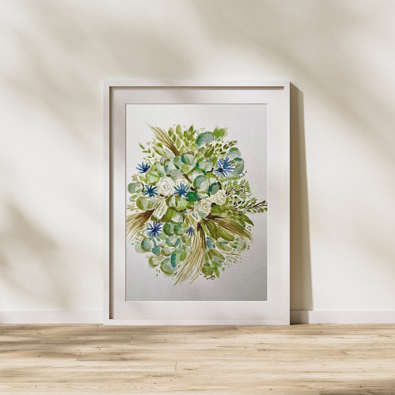 Watercolor Flower Art, Digital Art File, Commercial Use Approved ...