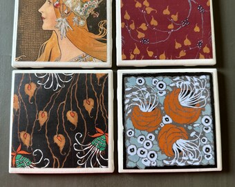 CERAMIC SQUARE HANDMADE Ceramic Tile Coaster Handmade Drink Coaster ...