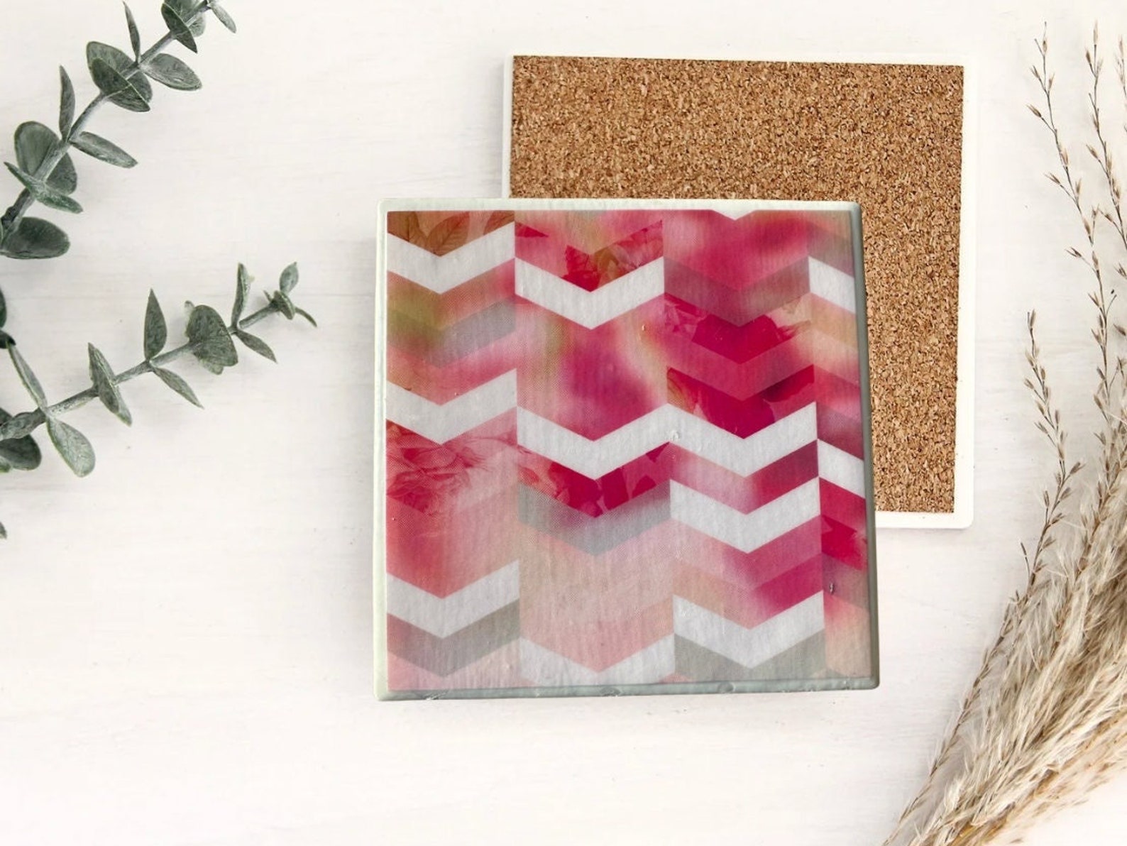 CERAMIC SQUARE HANDMADE Ceramic Tile Coaster Handmade Drink Coaster ...