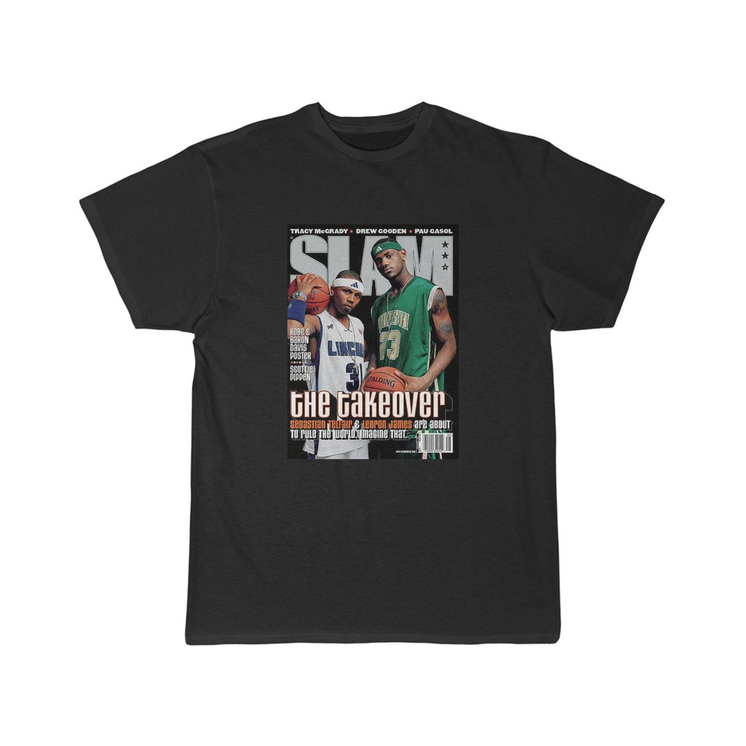 Lebron James SLAM Magazine Graphic Tee T-shirt Rookie Takeover ...