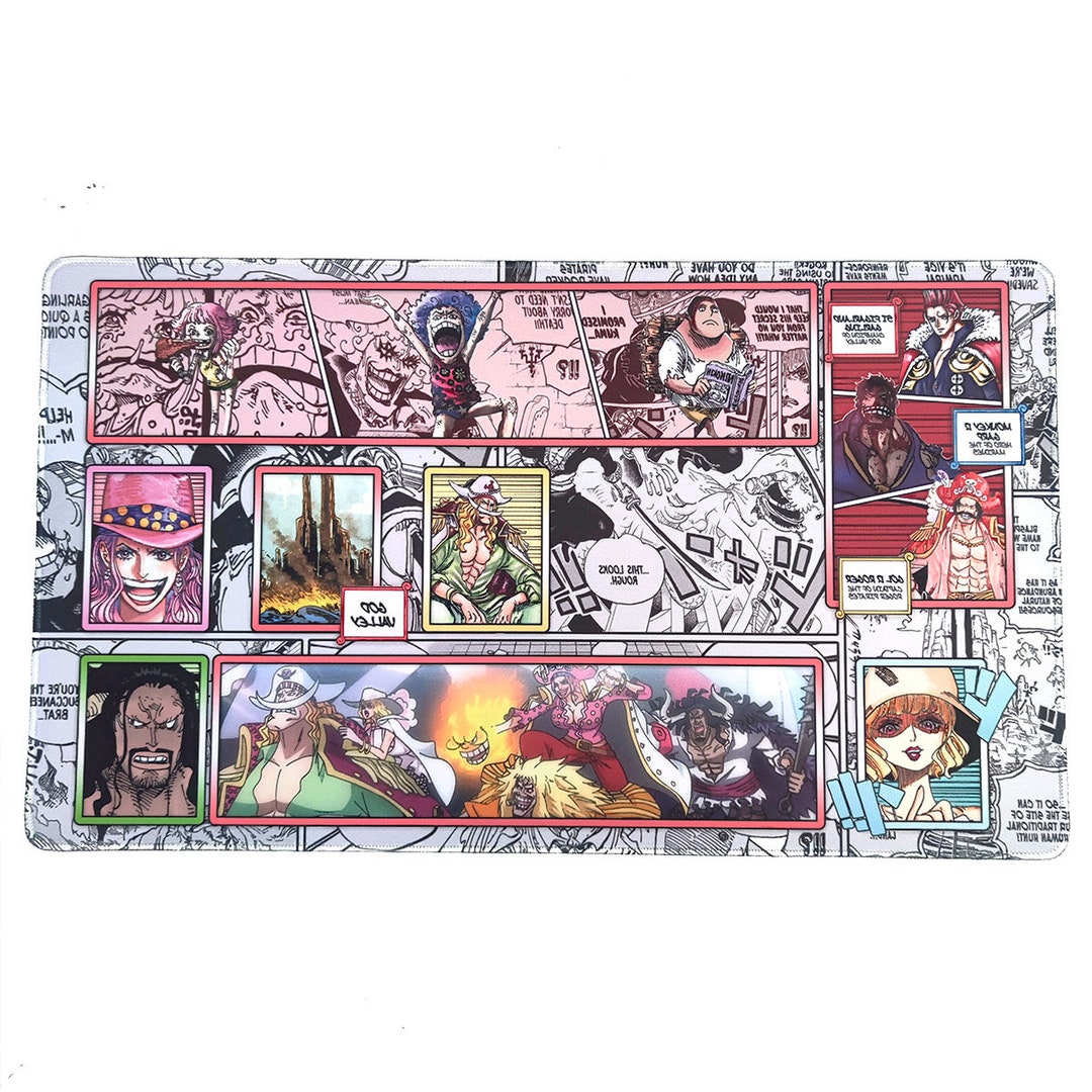 Playmat Rocks Pirates With Zones Playmat Game Mat TCG Kaido Big Mom ...