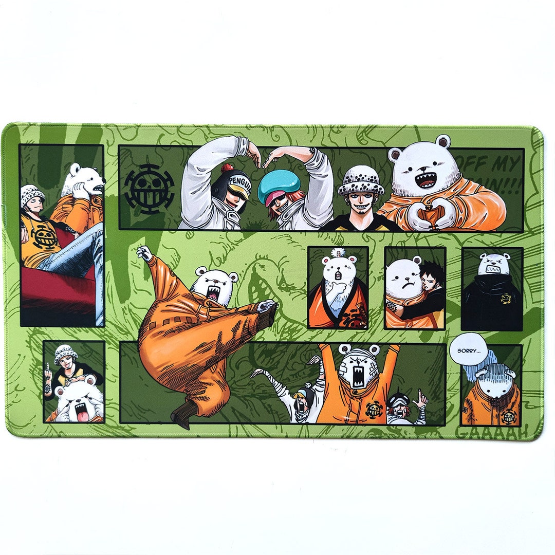 Playmat Bepo (heart Pirates) - With Zones Playmat Game Mat TCG ...