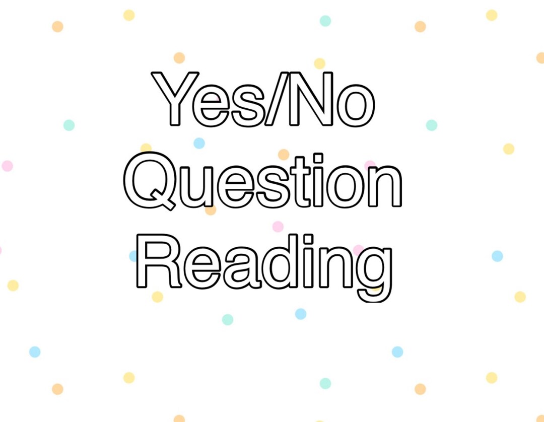 Yes/no Question Reading - Etsy