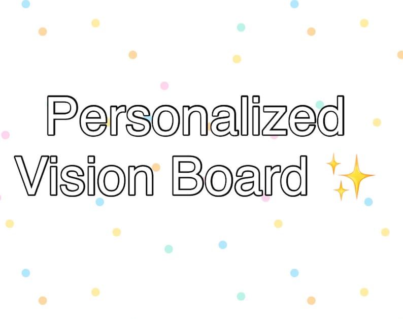 Personalized Vision Board With Affirmations - Etsy