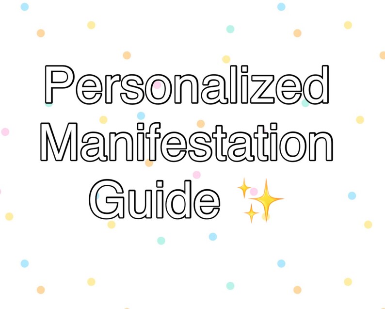 Personalized Manifestation Guide - Etsy