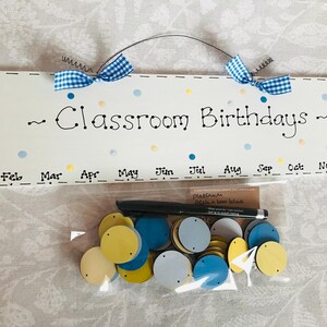 Personalised Classroom Birthday Board ~ Teacher, School, Pupil, Kids ...