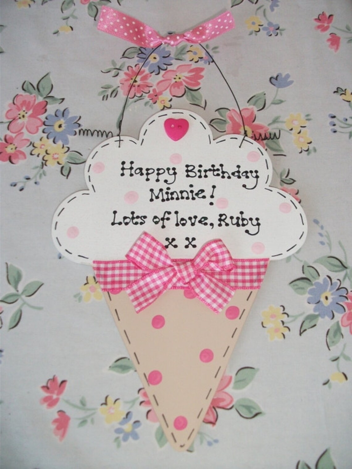 Personalised Cute ICE CREAM Shaped Sign Business Shop - Etsy