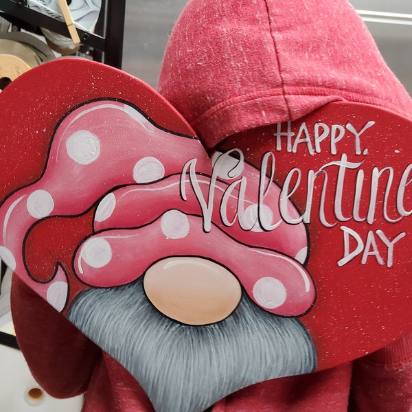 Valentine Gnome Painting - Etsy