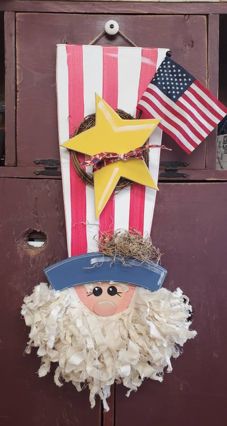 Patriotic Uncle Sam Wall Decor - Etsy