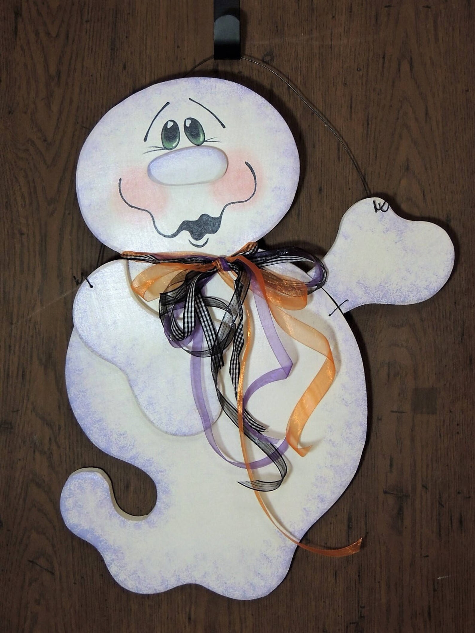 Original Design Ghost Door Hanger, Halloween Cheerful Whimsical Ghost ...