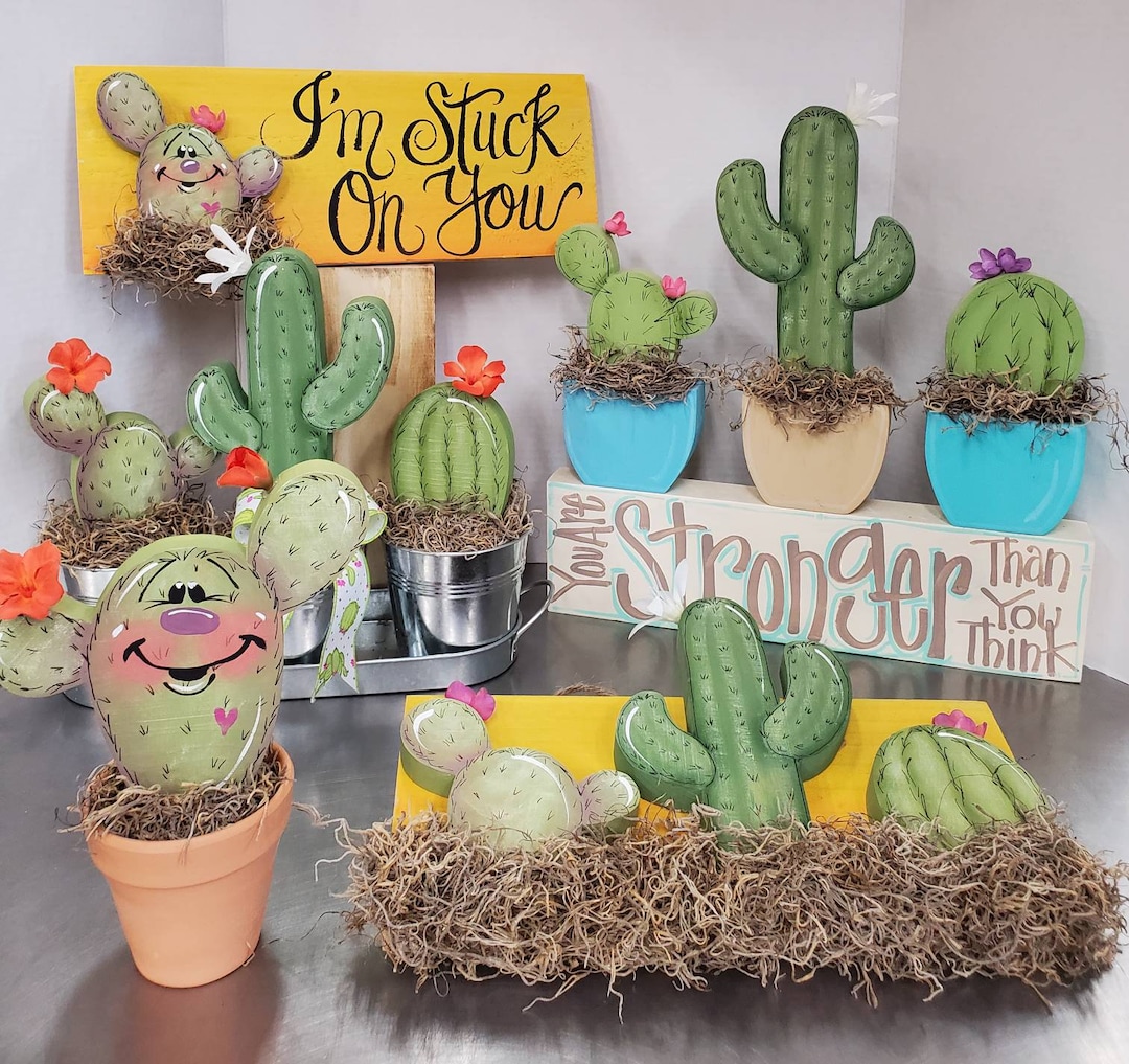 Stuck on You Cactus Collection Epattern, Decorative Painting Epatteen ...
