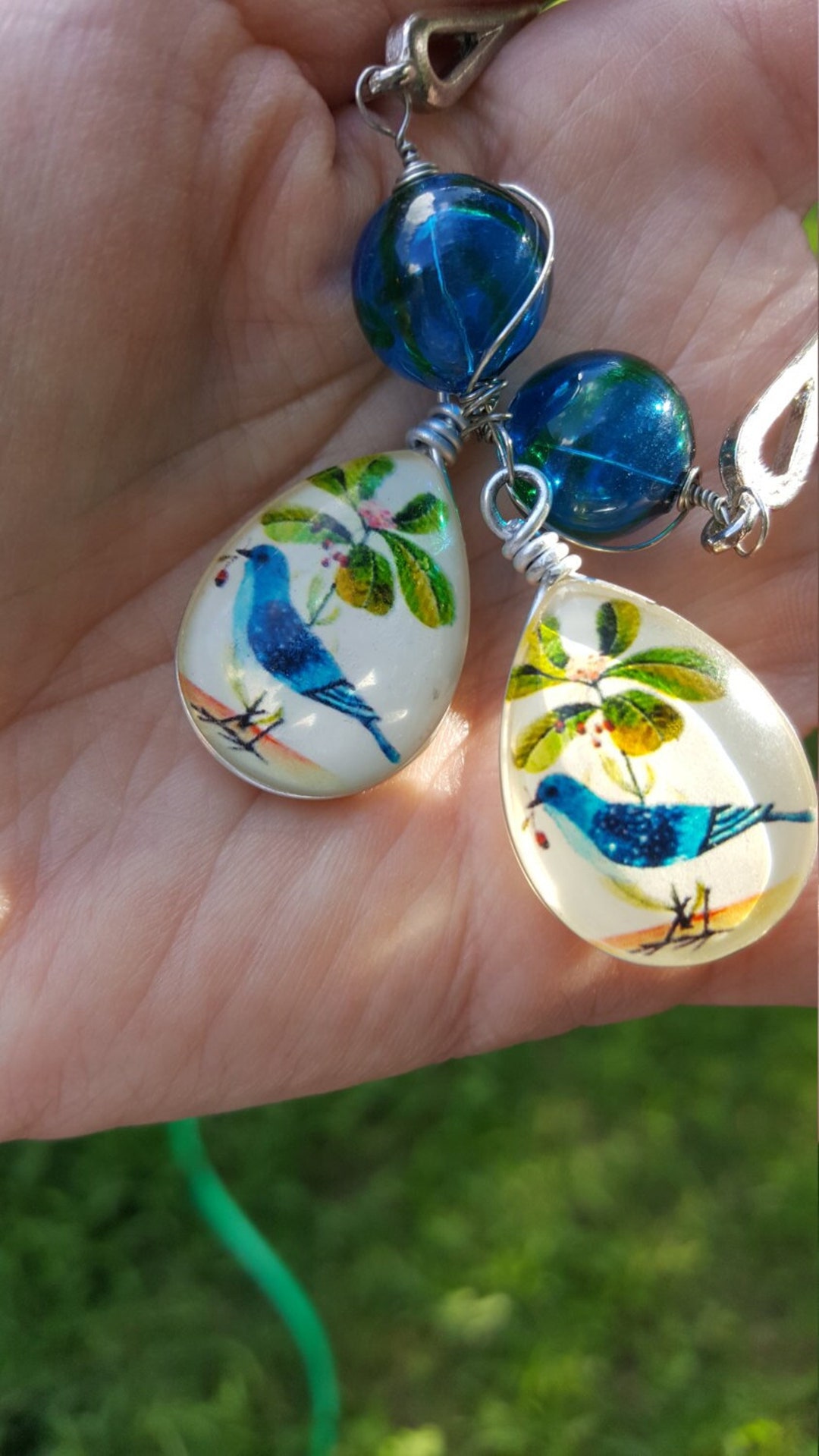 Summer Bluebird Earrings - Etsy