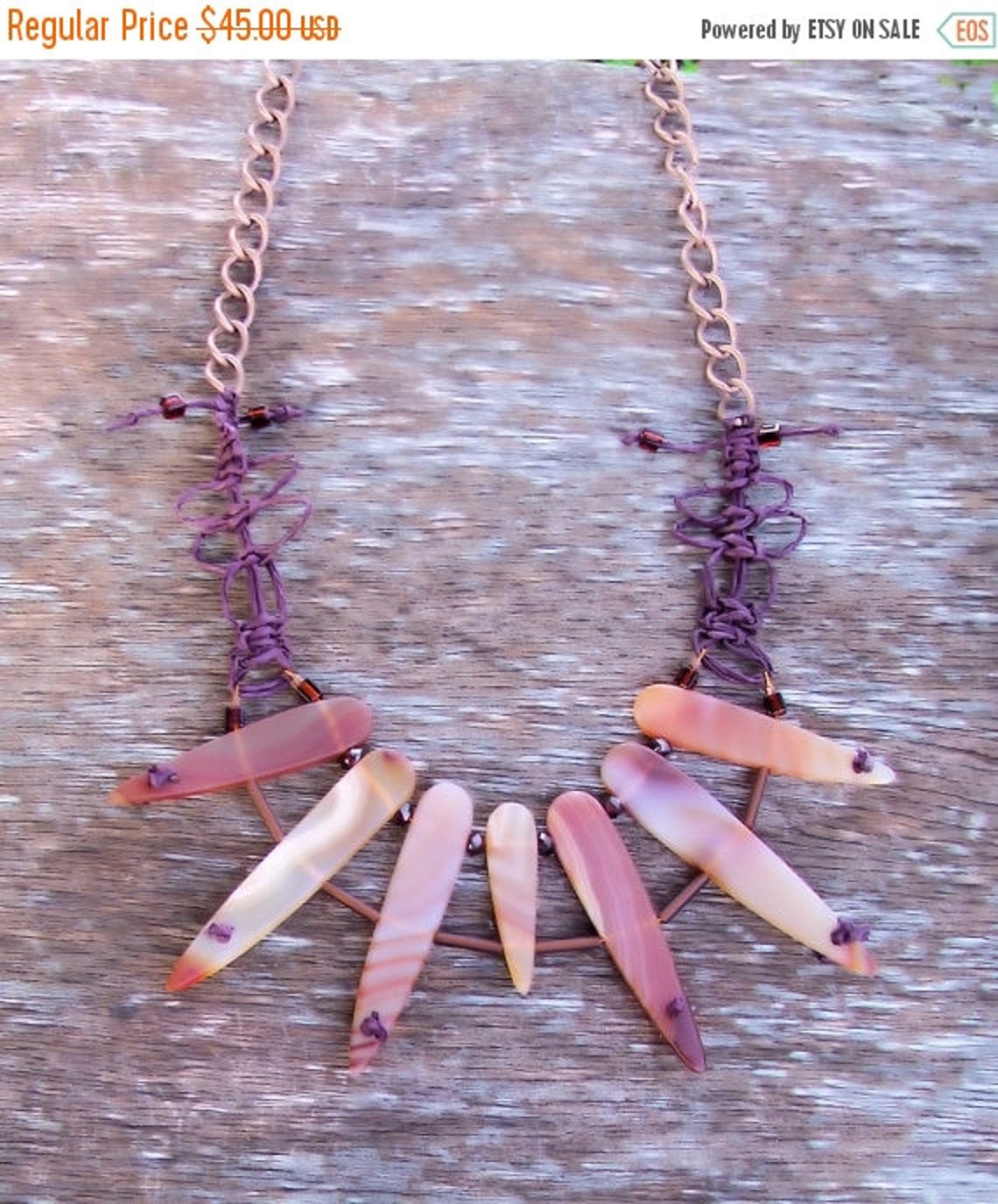 Earth Friendly Burnt Orange Agate Arkansas Stone Statement - Etsy