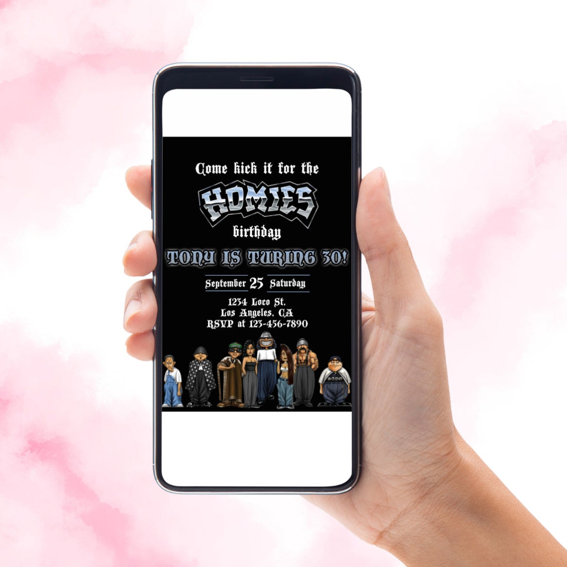 Homies Birthday Invitations, Homies Birthday Party, Homies Invitations ...