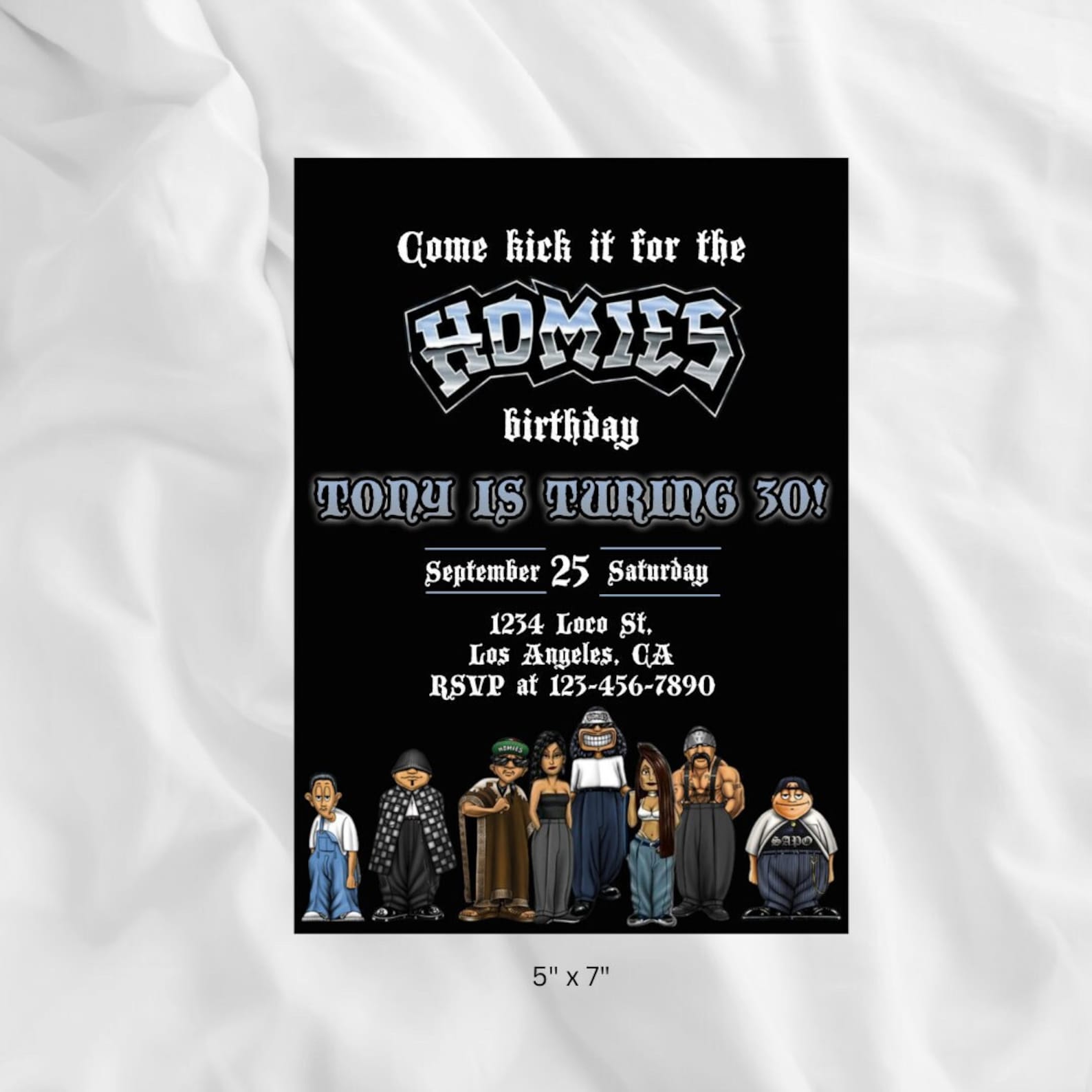 Homies Birthday Invitations, Homies Birthday Party, Homies Invitations ...