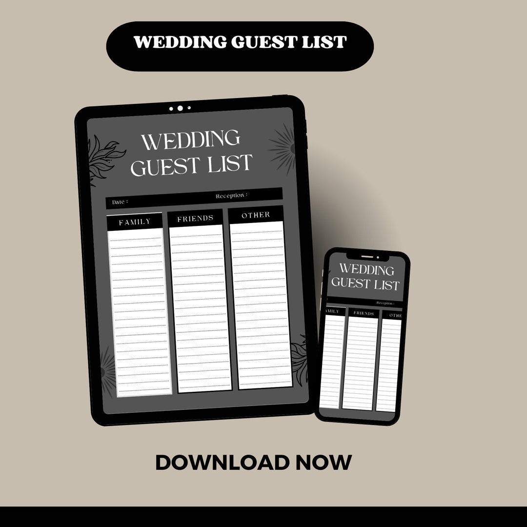 Versatile Invitation Tracker and Event Planner: Streamline Party ...