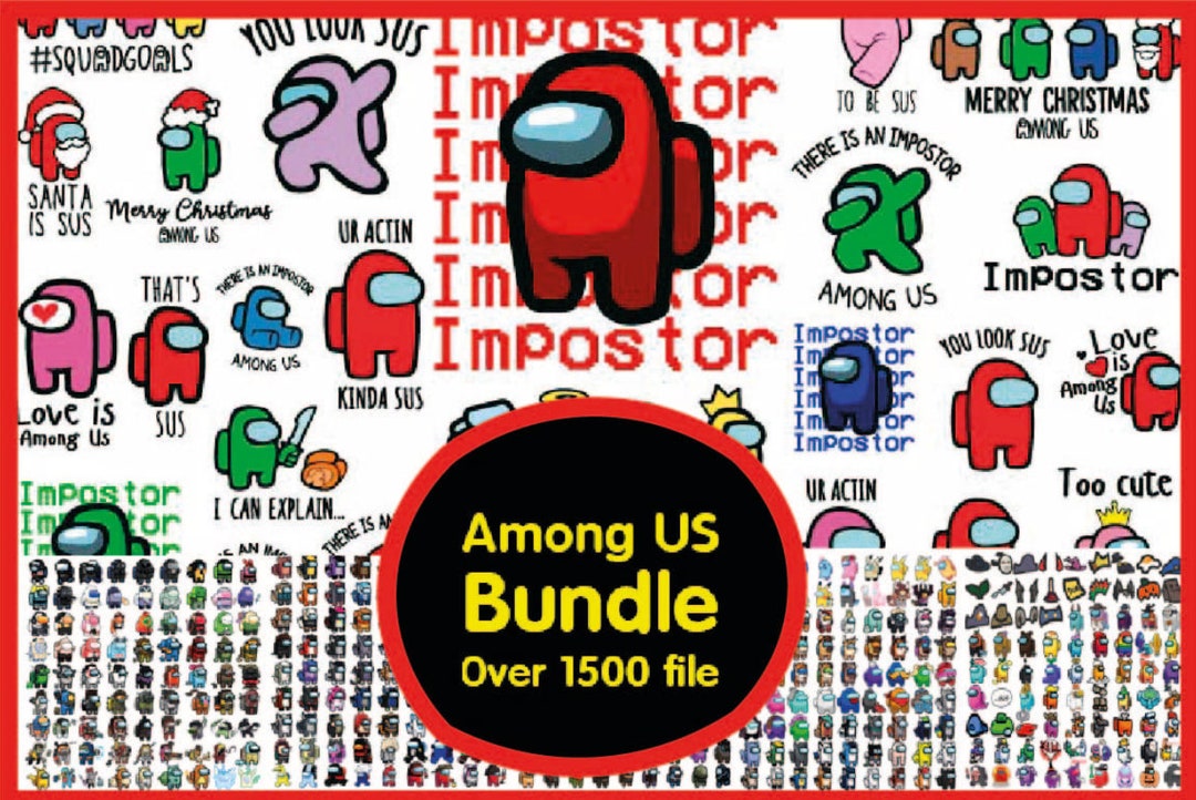 Among Us Mega Digital Download Bundle: 1500 Files of Deception and Fun ...