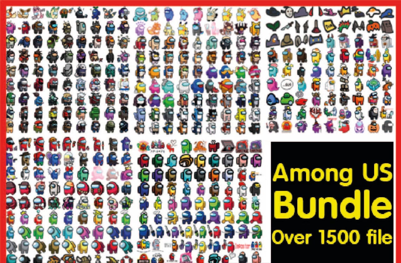 Among Us Mega Digital Download Bundle: 1500 Files of Deception and Fun ...