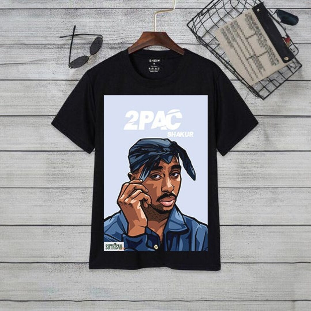 2pac Tupac Shakur T-shirt, 2pac Rapper Hip Hop Legends Shirt, 90's Hip ...