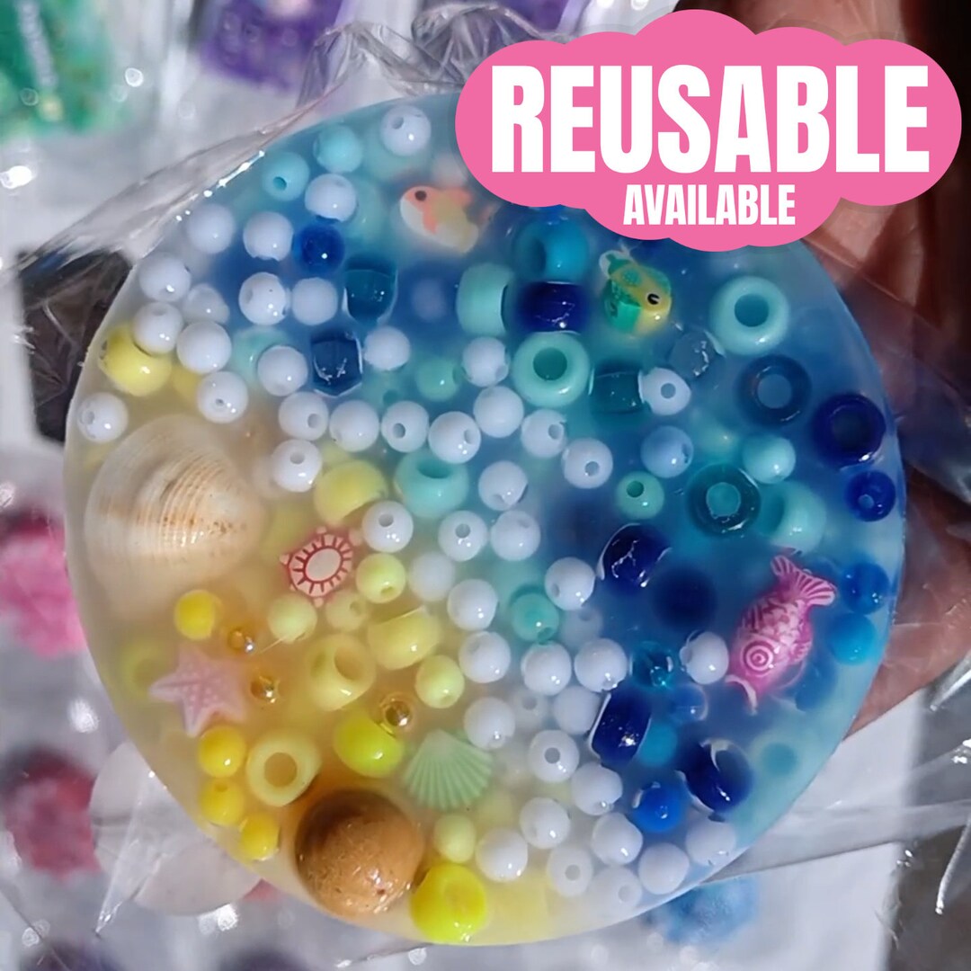 Pick Pad Beach Scene With Mystery Surprise REUSABLE Anxiety Skin ...