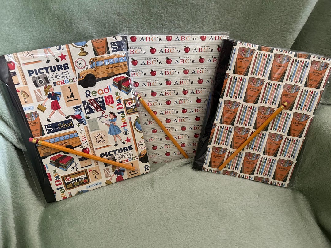 8x10 Notebook for Back to School With #2 Pencil - Etsy