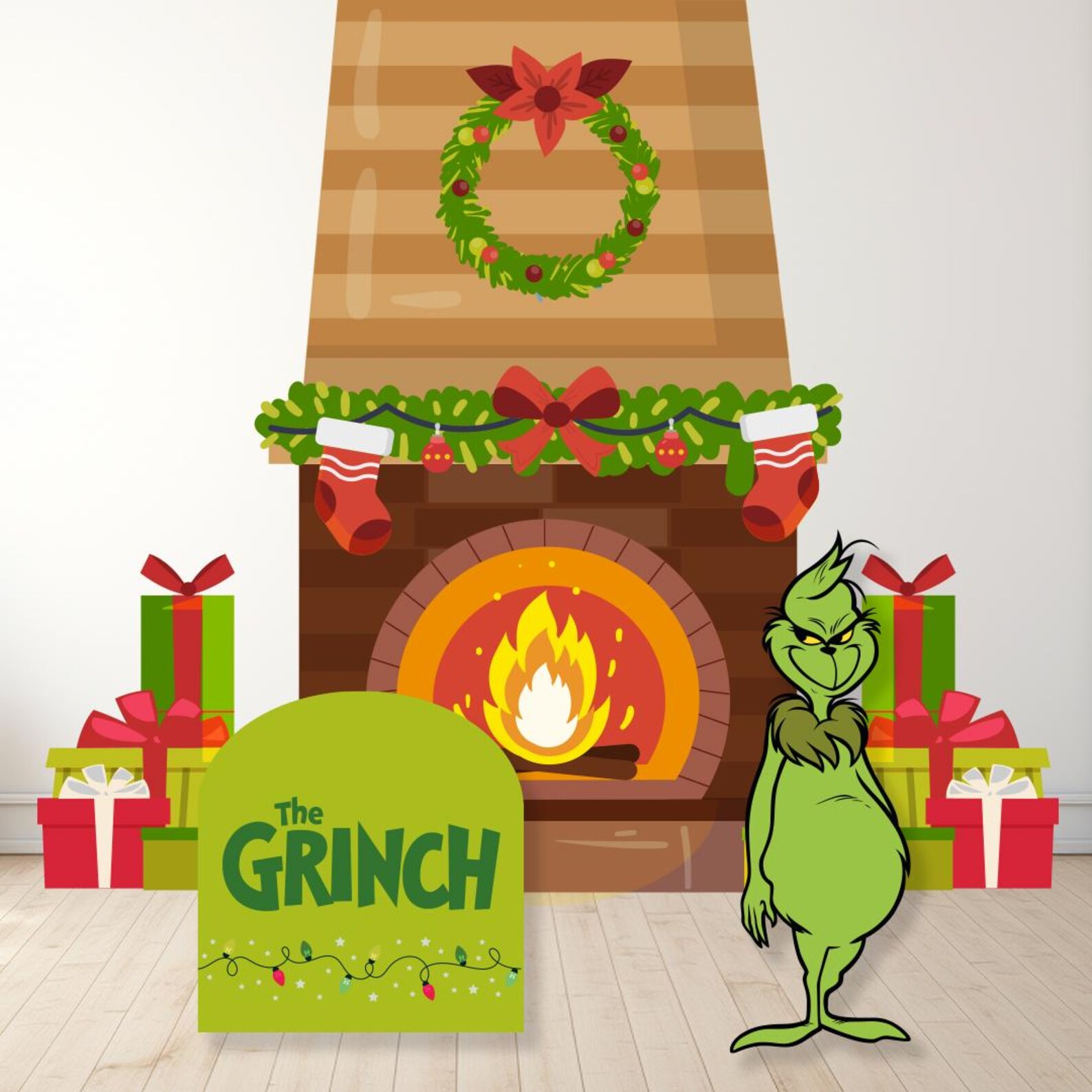 The Grinch Collection Backdrops & Drops (easy to Edit in Photoshop and ...