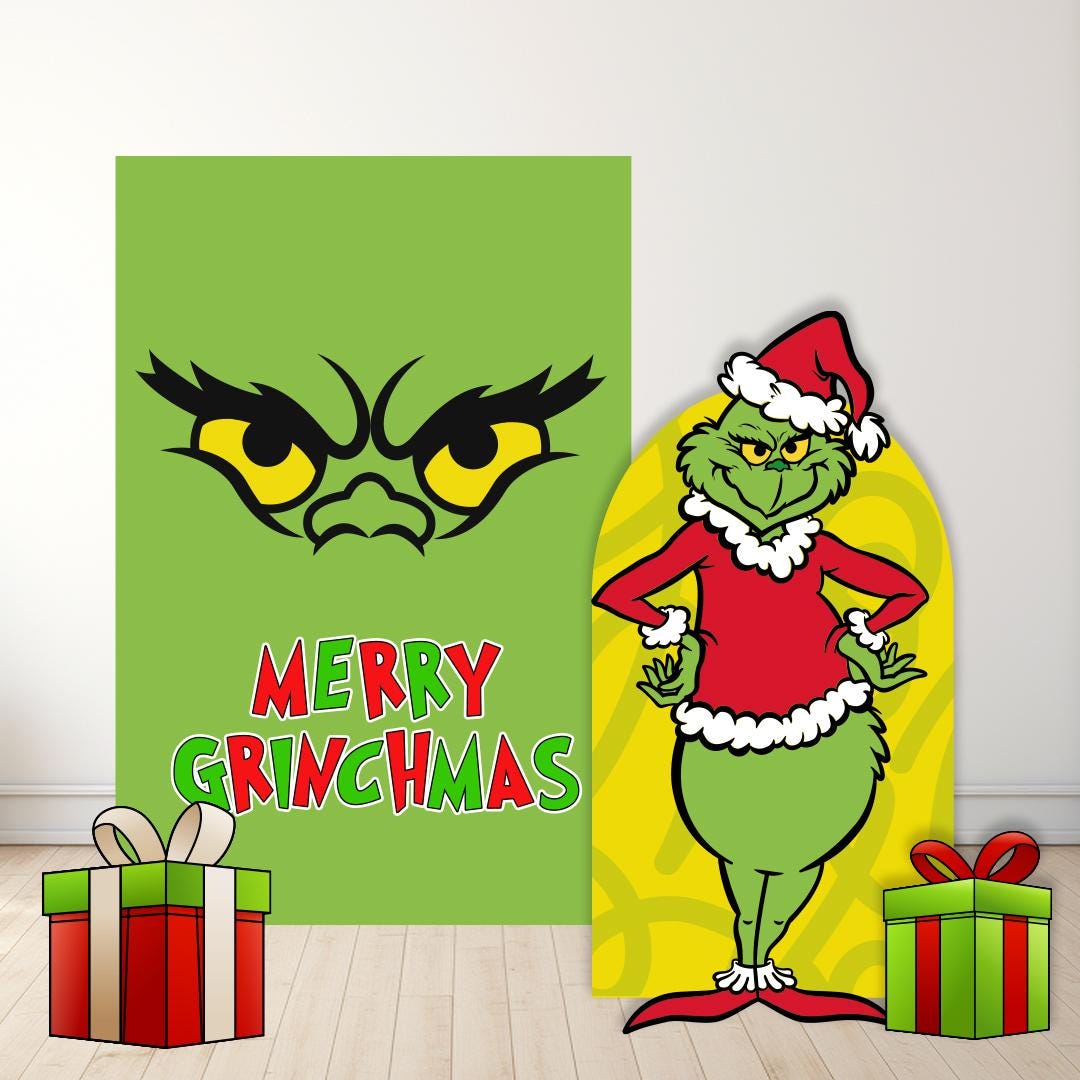 The Grinch Collection Backdrops & Drops (easy to Edit in Photoshop and ...