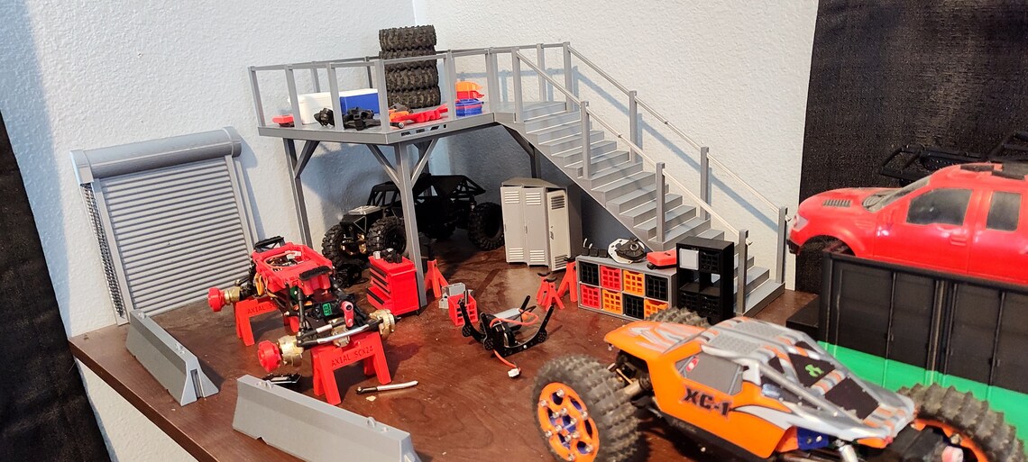 RC Garage Loft and Stairs 118th Scale - Etsy UK