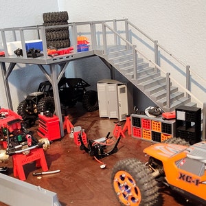 RC Garage Loft and Stairs 1\18th Scale - Etsy UK