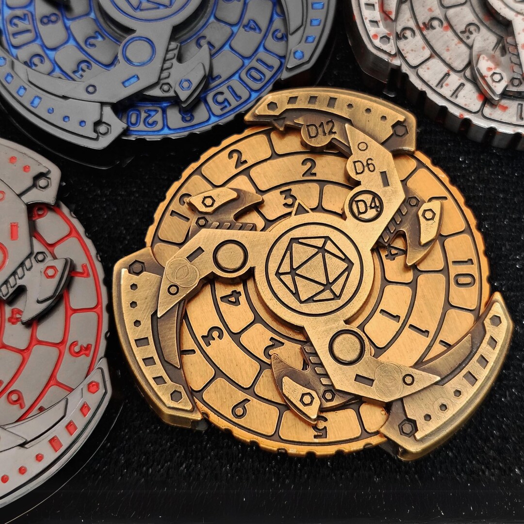 7 in 1 DND Dice Spinner, Compass Dice, All-in-one DND Dice Spinner ...