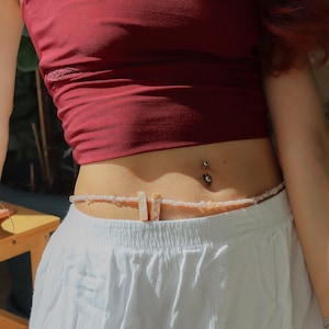 Belly Chain, Belly Necklace, Summer Belly Chain With Beads, Beaded ...