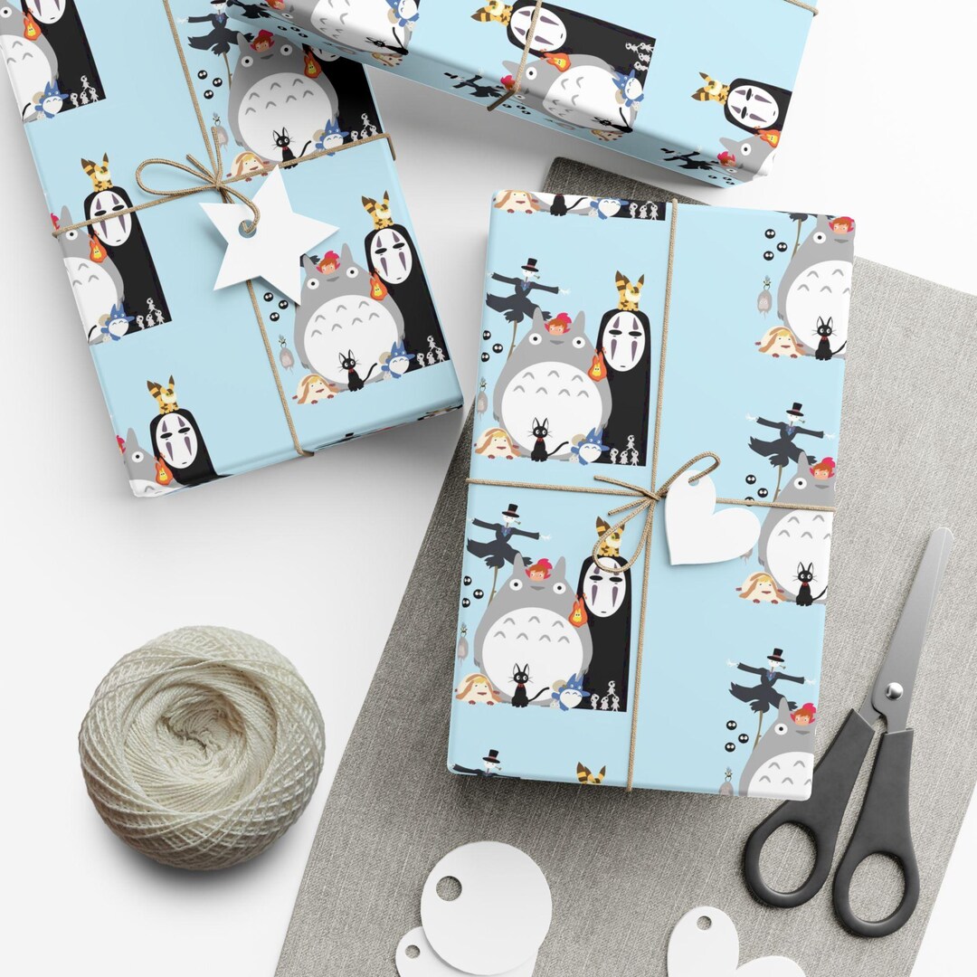 Anime Wrapping Paper My Neighbor Totoro Fan Cute Gift Wrap Forest ...