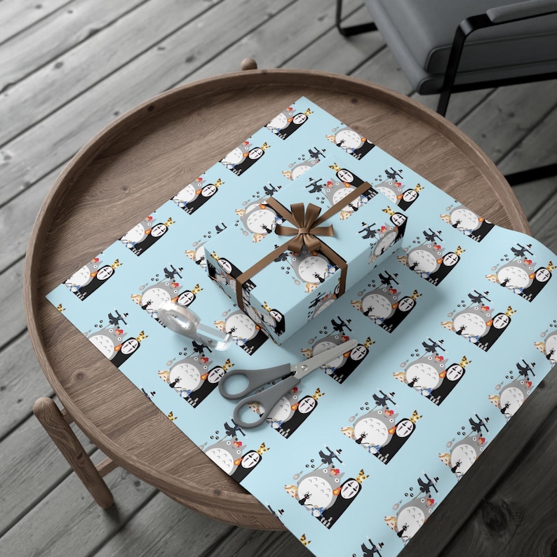 Anime Wrapping Paper My Neighbor Totoro Fan Cute Gift Wrap Forest ...