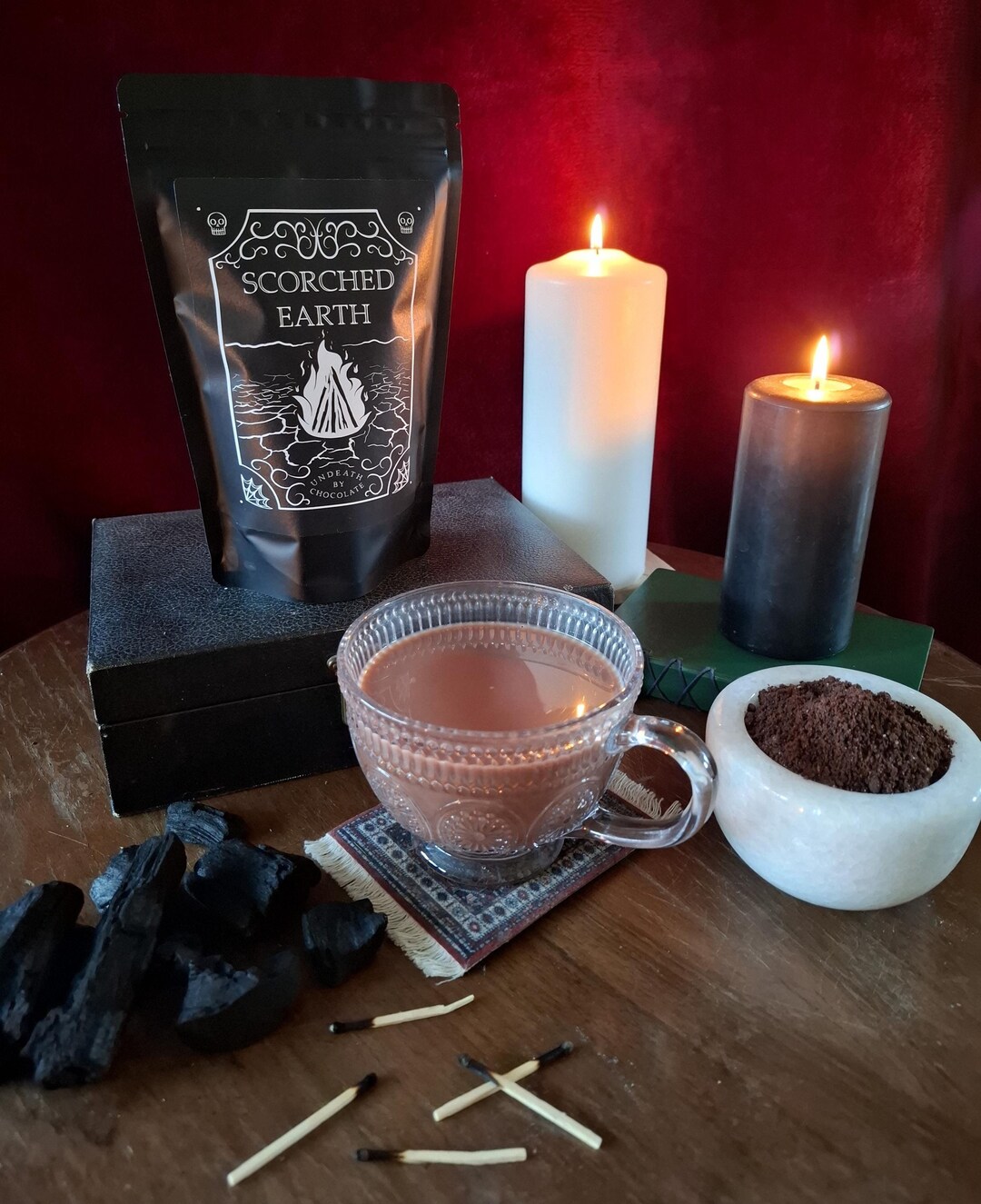 Bonfire Toffee Hot Chocolate Mix - SCORCHED EARTH - Gothic Plant-based ...