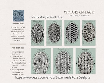 Knitted Lace Edgings 7 Victorian Knitting Patterns in Set 1 ...
