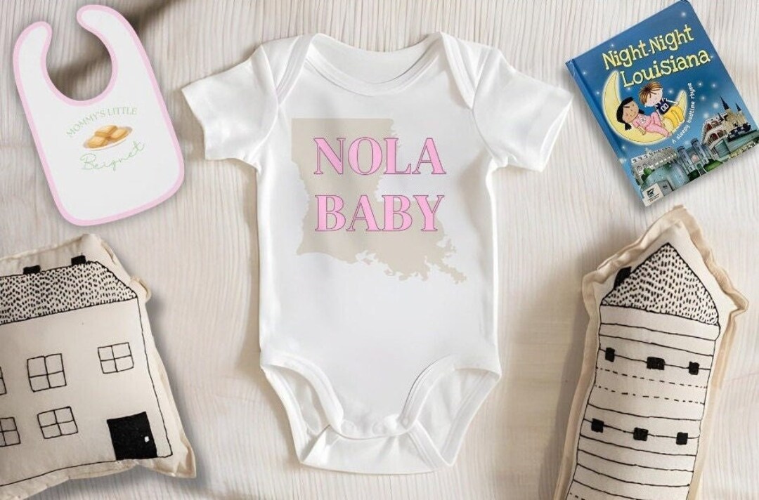 Nola Baby Short Sleeve Onesie® | New Orleans Baby Onesie | Nola Baby ...