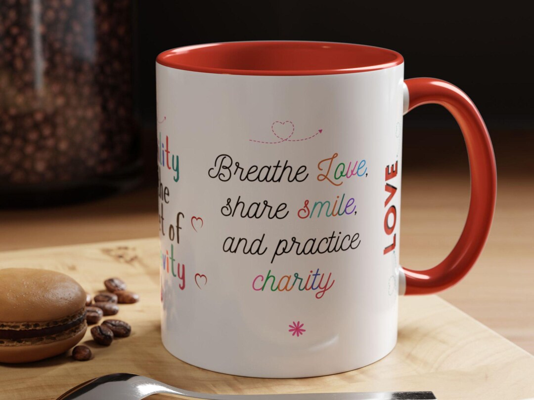 Attitude of Gratitude Mug, Longevity Secret Mug, Breathe Love Mug ...
