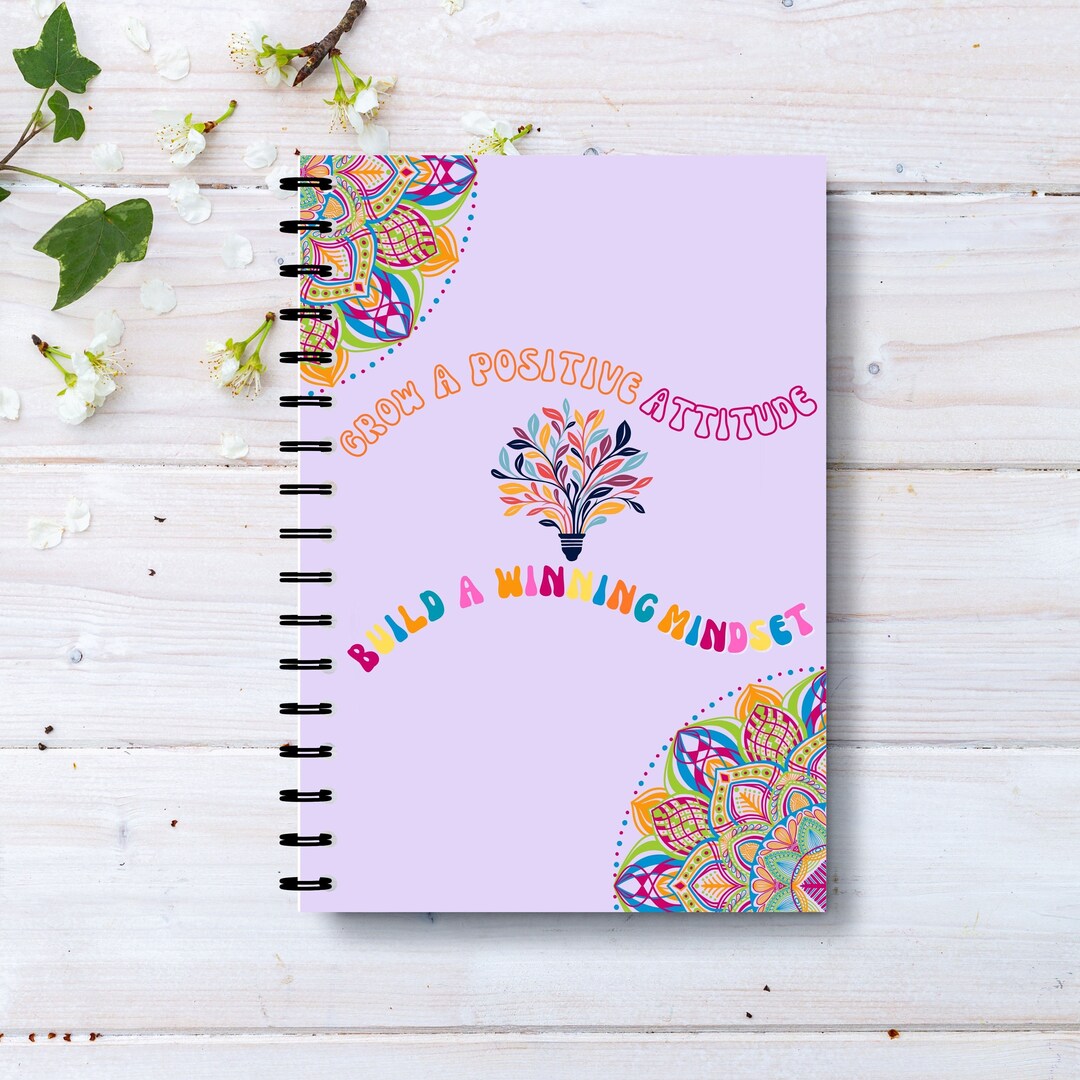 Grow a Positive Attitude Notebook, Custom Journal, Student Notebook ...