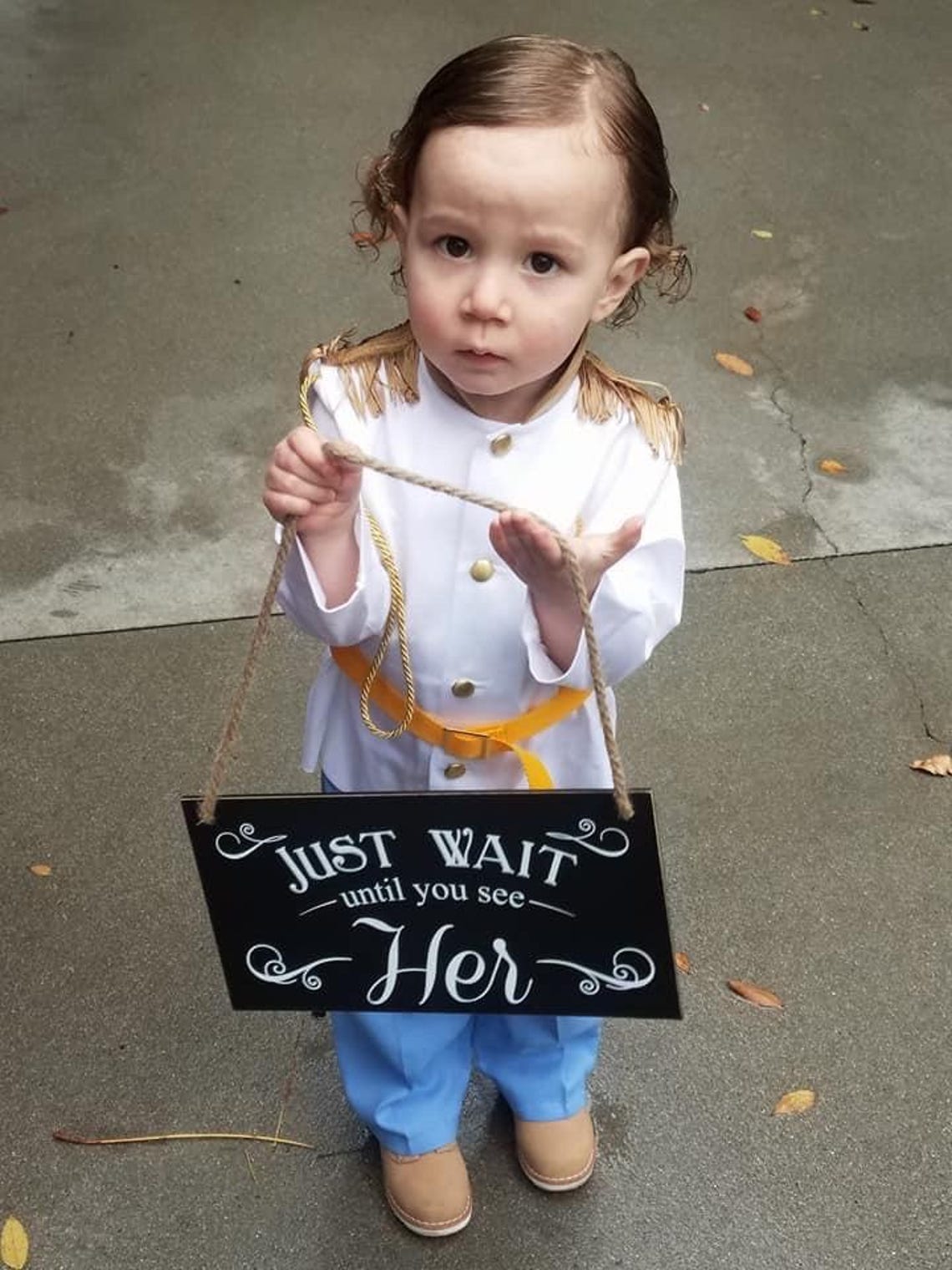 Prince Charming Children's Costume, White Coat With Blue Pants, Sizes ...