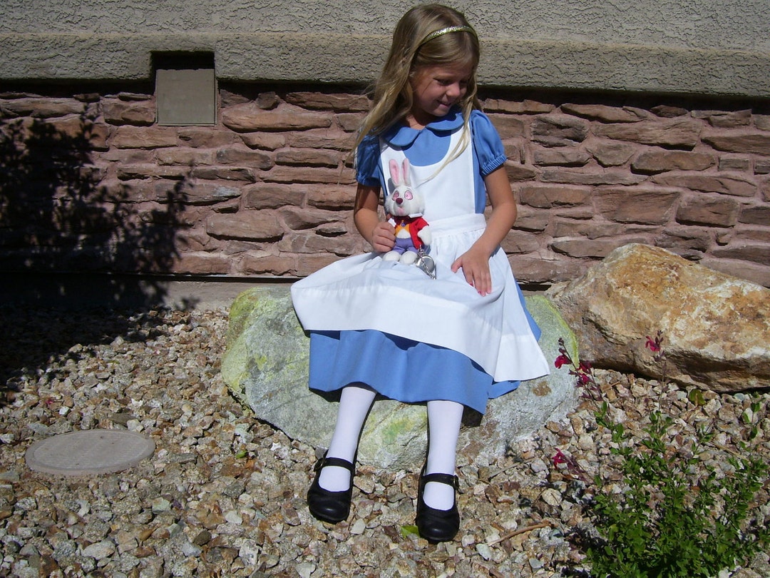 Alice in Wonderland, Custom Girl's Costume, Sizes 3-8 - Etsy