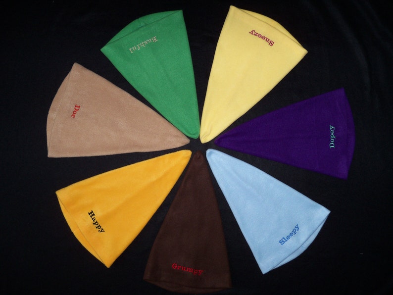 Dwarf Hats, Set of Seven - ADULT SIZE - Etsy
