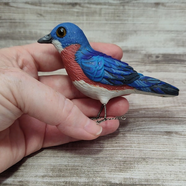 Clay Bird - Etsy