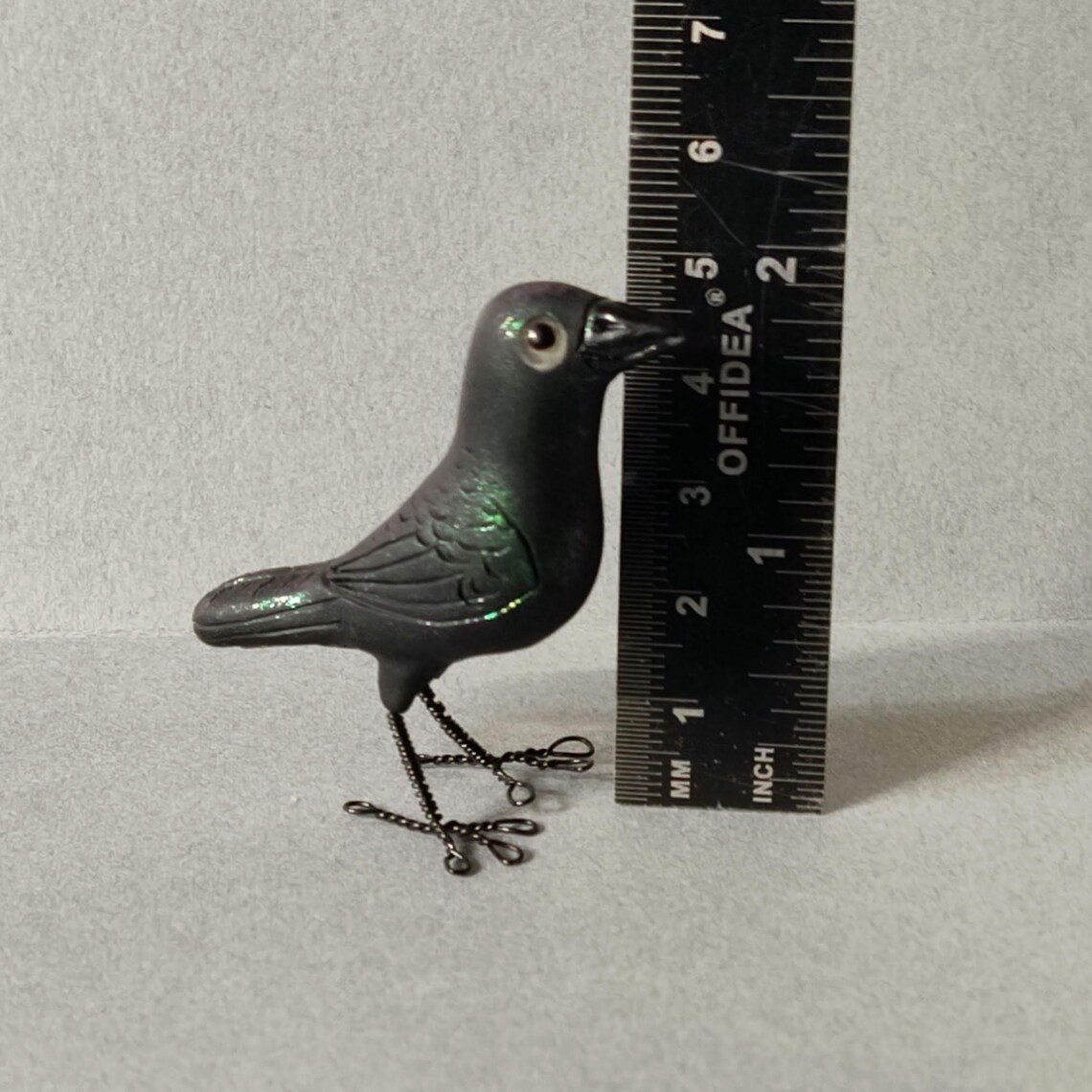Standing Simple Crow "blind Box" Polymer Clay Miniature Hand Sculpted ...