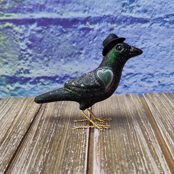 Miniature Crow - Etsy