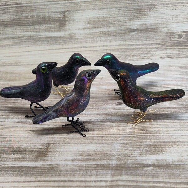 Miniature Crow - Etsy